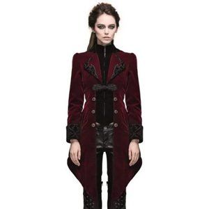 Dark Rock | Jackets & Coats | Womens Steampunk Swallow Tail Coat Gothic ...